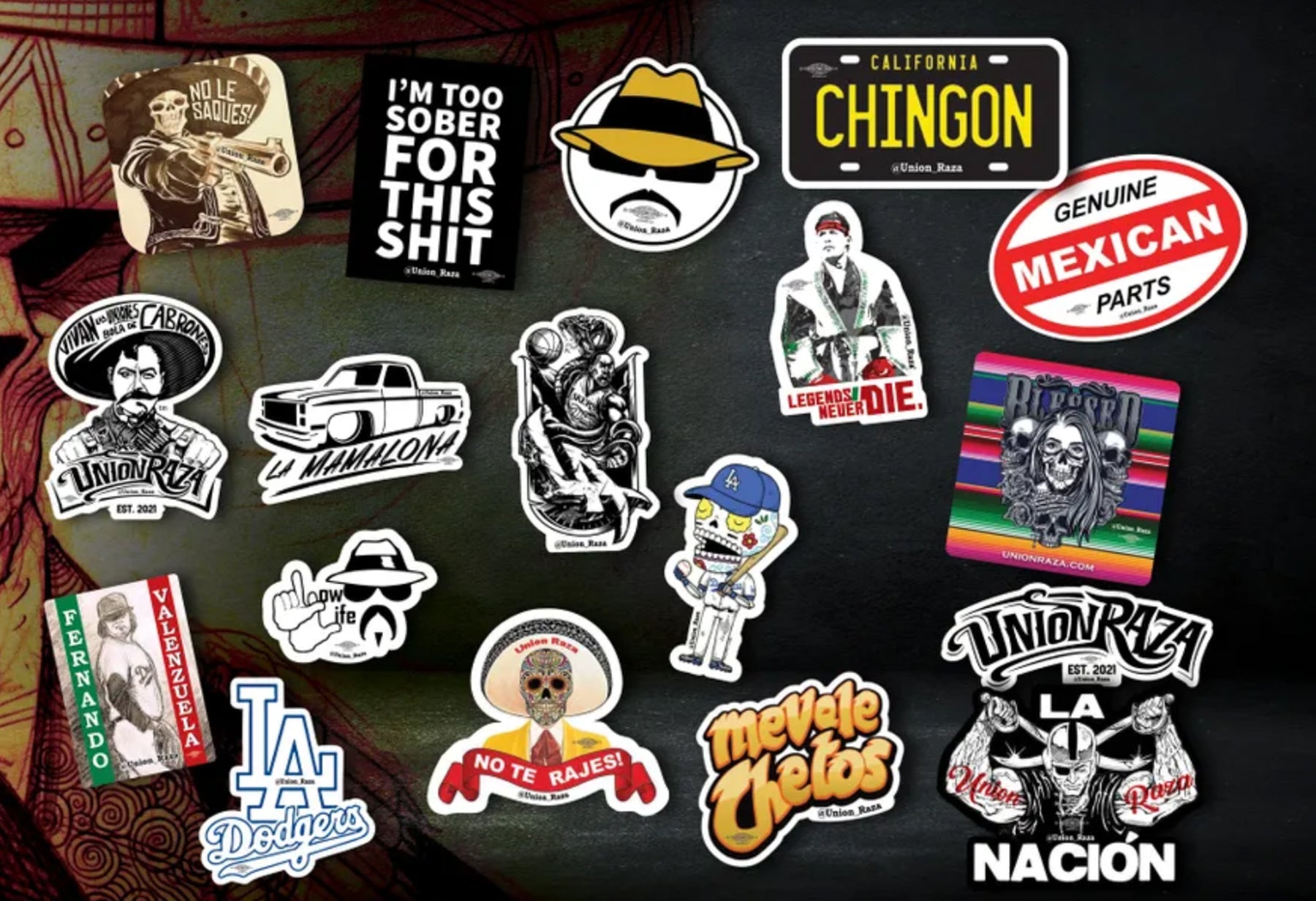 OG Hard Hat Sticker Pack – Union Raza